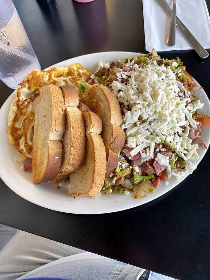 Hippie Hash in its natural habitat&mdash;surrounded by toast soldiers ready to mop up every last morsel of this legendary Ann Arbor creation.