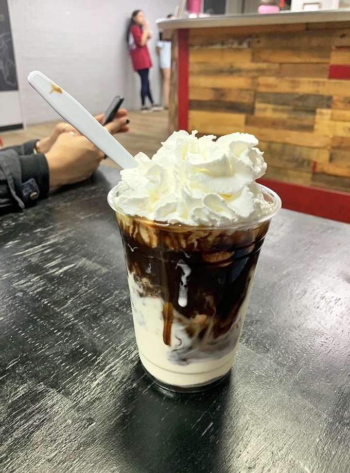 Behold the Turtle Concrete&mdash;where caramel, chocolate, and custard perform a synchronized swimming routine that deserves an Olympic medal.