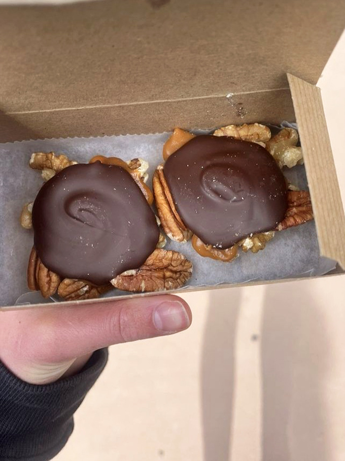 Chocolate turtles that would make actual turtles jealous. Pecans, caramel, and chocolate combine for nature's perfect dessert trifecta.