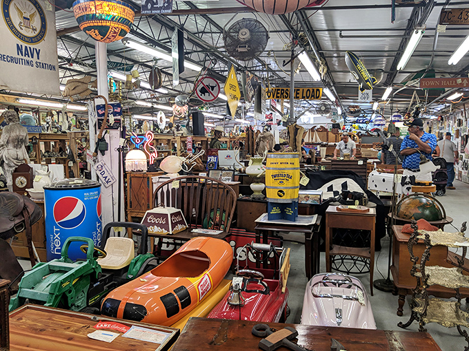 Organized chaos at its finest&mdash;where vintage snowmobiles, Pepsi signs, and forgotten treasures create a three-dimensional "I Spy" game for grown-ups.