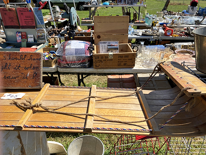 This isn't just an old wooden rope bed&mdash;it's a piece of American history that somehow survived decades before landing on this vendor's table.