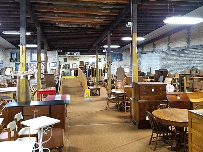 Furniture that witnessed family dinners long before smartphones interrupted conversations. Solid wood that's outlived several design trends.
