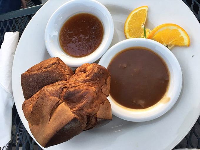 Yorkshire pudding: Britain's gift to carb enthusiasts everywhere. These magnificent puffs of dough with dipping sauces are what clouds wish they tasted like.