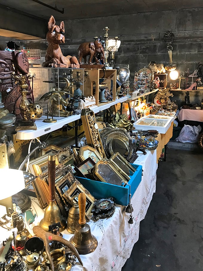 Where one person's attic oddities become another's prized possessions. That wooden dog sculpture? It's calling your name.