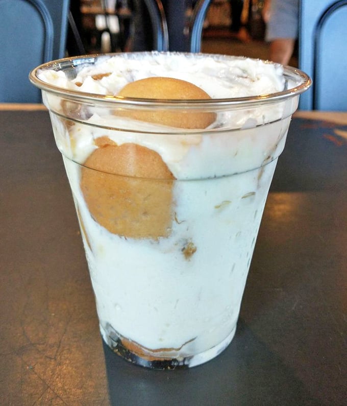 This banana pudding delivers childhood nostalgia with grown-up execution &ndash; like getting a hug from grandma while sitting in a Ferrari.