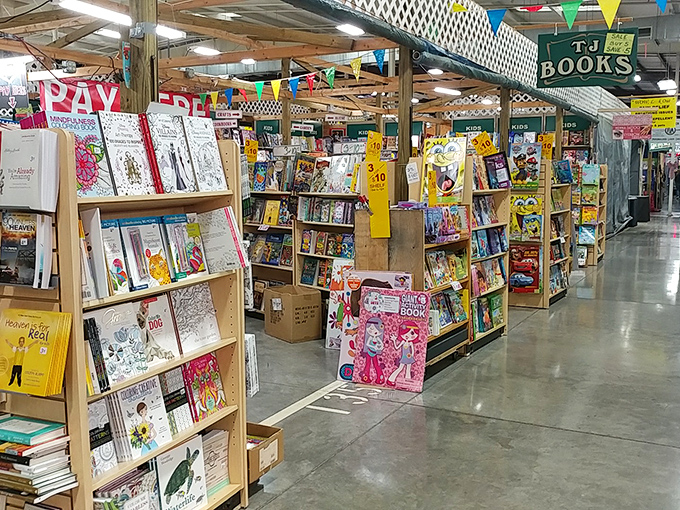 The book section&mdash;where literary dreams come with price tags under $5. That children's book you loved? It's here, waiting to charm a new generation.
