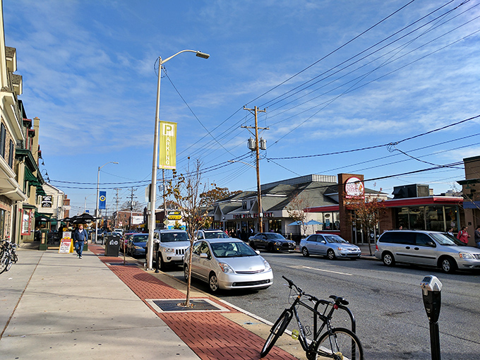 Sunny skies frame Newark's walkable downtown, where brick sidewalks invite you to slow down and discover shops hiding in plain sight.