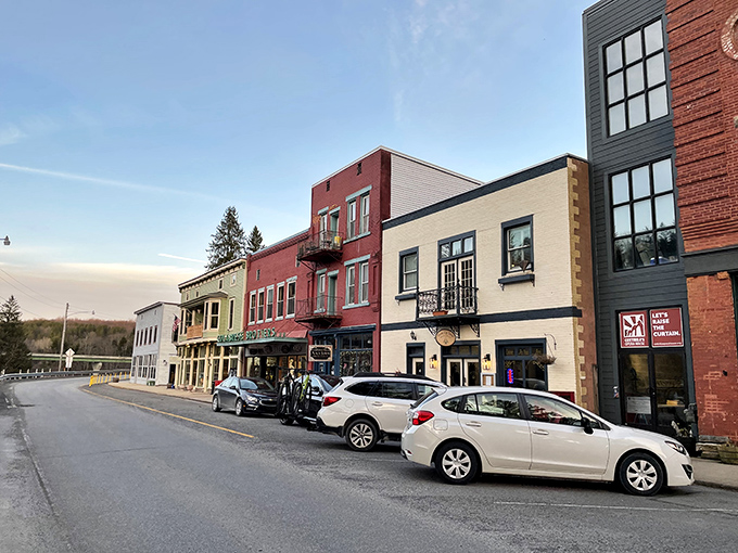 The colorful facades of Thomas's historic buildings showcase the town's renaissance, where coal mining history meets contemporary Appalachian culture.