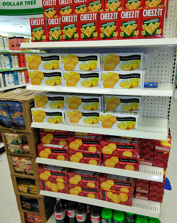 Cookie heaven! From familiar Cheez-Its to those fancy-looking European cookies that make you feel sophisticated on a shoestring budget.