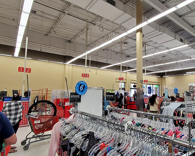 Navigating the checkout area feels like the final stage of a treasure hunt, complete with last-minute finds near the registers.