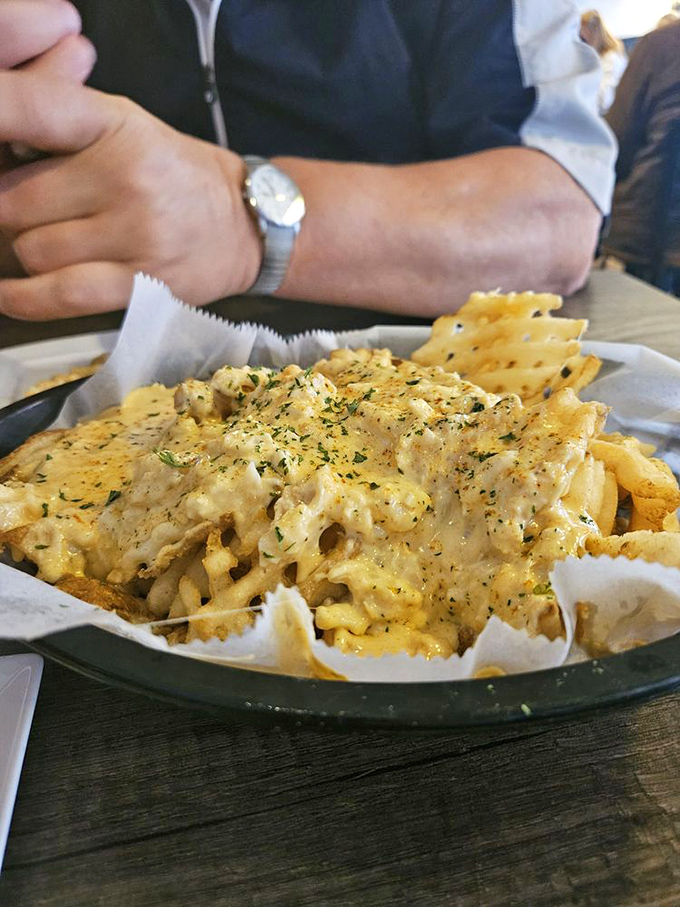 These loaded fries aren't just a side dish&mdash;they're a main event. Smothered in cheesy glory, they're the reinforcements your hunger needs.