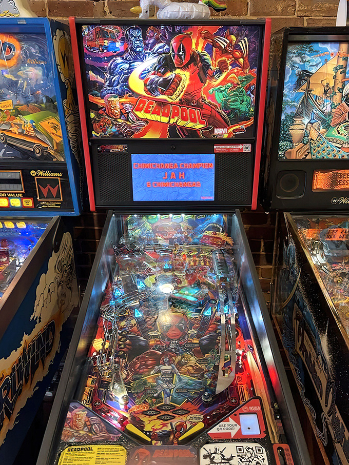 Marvel's mouthy mercenary gets the full pinball treatment. The intricate playfield of this Deadpool machine could keep even Wolverine entertained for hours.