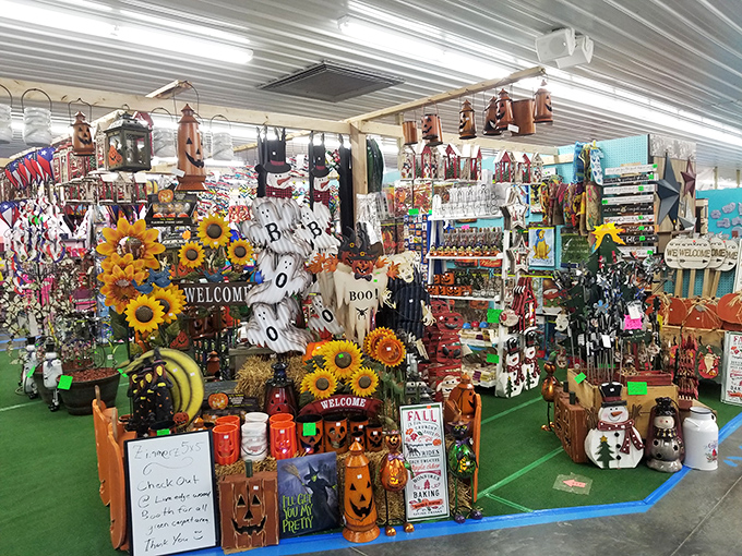 Fall decorations burst with autumnal energy, creating a seasonal wonderland that would make Martha Stewart reach for her wallet.