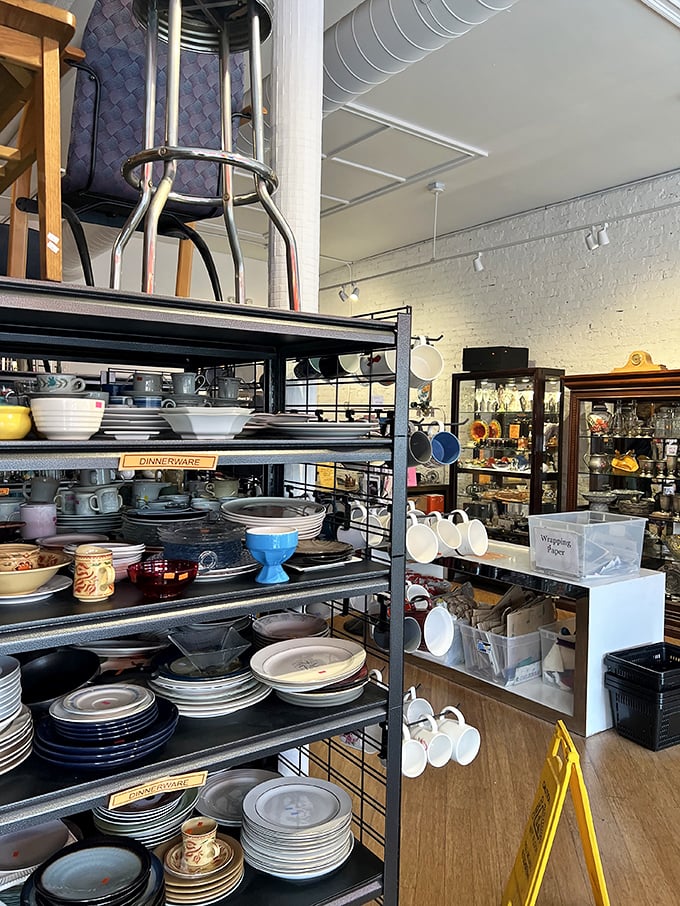 An impromptu gallery where art finds new admirers. That line-drawing in the foreground might be your next conversation piece, while Persian rugs add unexpected luxury. 