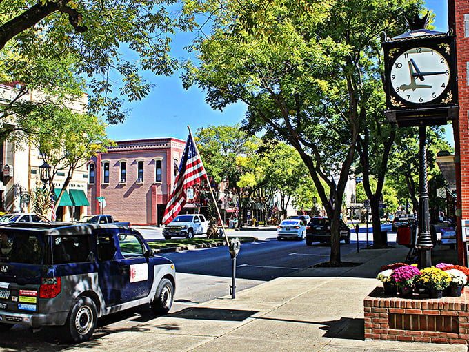 American flags flutter along Wellsboro's tree-lined streets, creating that perfect "why don't we live here?" moment for city-weary visitors.