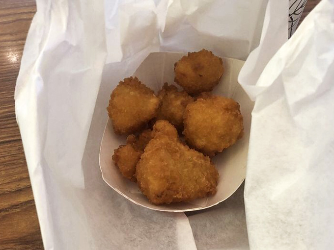 Golden-fried cauliflower: where vegetable meets comfort food in a crispy embrace that even vegetable skeptics can't resist.