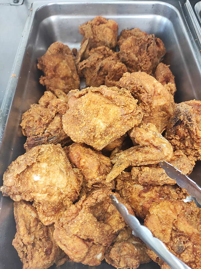 Golden-brown fried chicken that crackles with each bite &ndash; the kind that makes you wonder why anyone bothered inventing molecular gastronomy.
