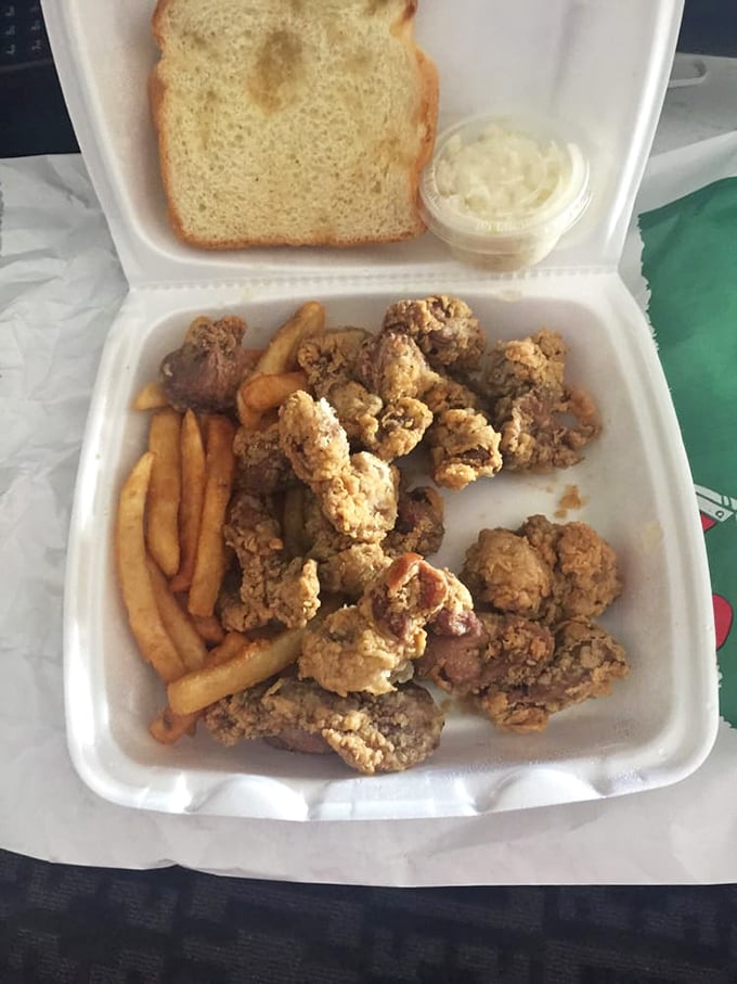 Fried gizzards&mdash;the unsung heroes of the chicken world&mdash;transformed into crunchy, savory treasures for the adventurous eater.