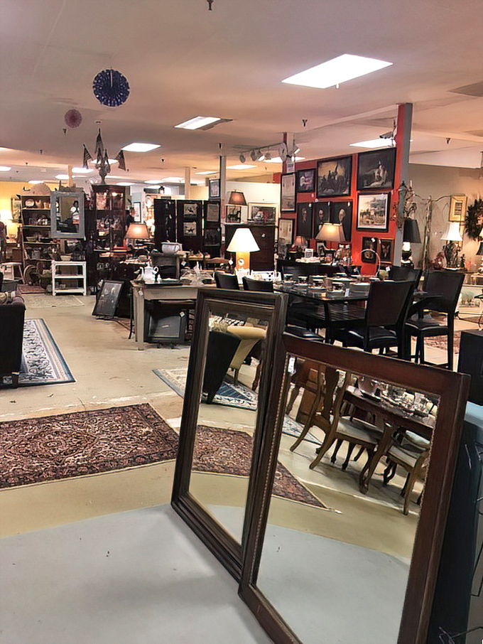 A museum where you can take the exhibits home. Those chairs have better posture than I've maintained in decades.