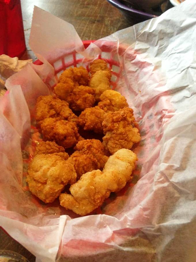 Golden-fried nuggets of Southern indulgence &ndash; each crispy morsel delivering that perfect crunch before yielding to tender goodness within.