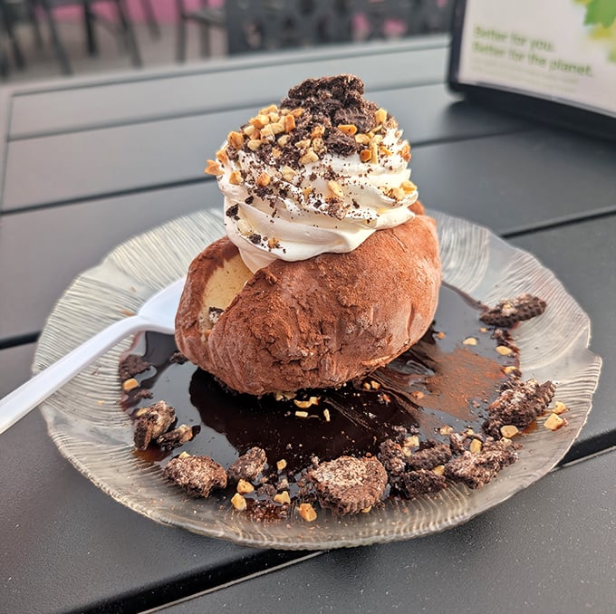 The legendary Ice Cream Potato&mdash;dessert disguised as Idaho's favorite crop. It's the Clark Kent of sweets: humble appearance, superhero flavor.