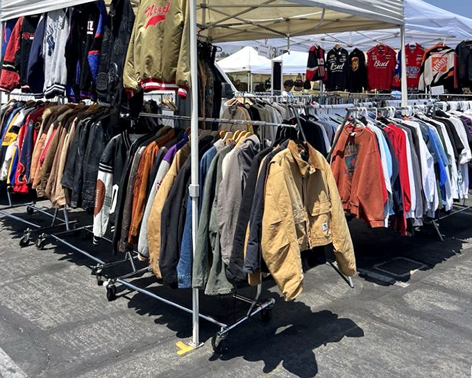 Vintage jacket nirvana! From weathered leather to classic denim, each piece has survived decades of fashion trends and lived to tell the tale.