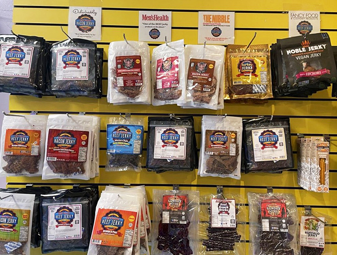 Even jerky gets the gourmet treatment here. Protein with personality&mdash;because sometimes you need something savory between sugar rushes.