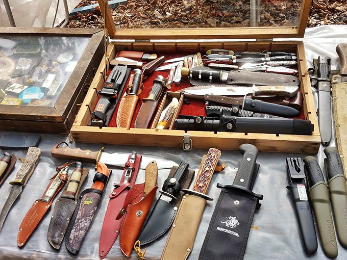 Not your average cutlery drawer! This collection of vintage blades tells tales of wilderness adventures and craftsmanship from another era.