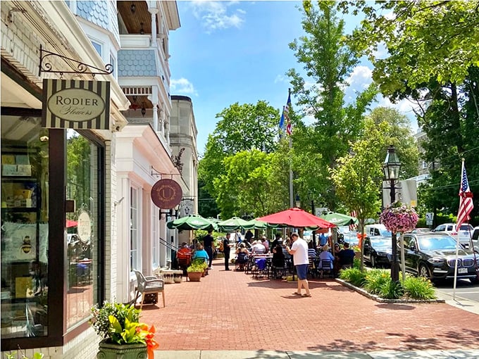 Outdoor dining in Ridgefield: where the people-watching is as delicious as the food, and nobody's rushing you through your second glass of ros&eacute;.