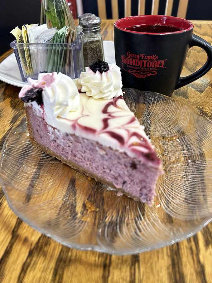 Marionberry cheesecake and coffee: Oregon's official "we need to talk" power combo since before Instagram made food photos cool.