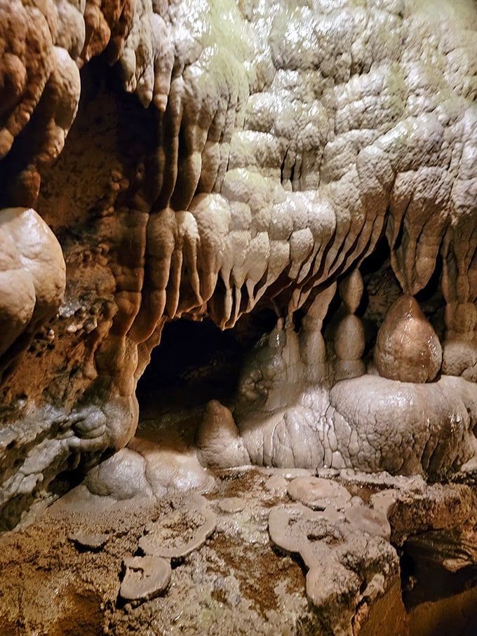 Like a limestone wedding cake decorated by the world's most patient baker—one mineral-rich droplet at a time.