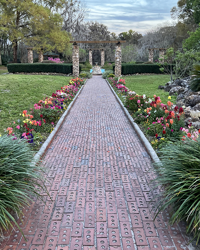 A garden so meticulously maintained it makes my attempts at home landscaping look like I've been gardening with a blindfold.