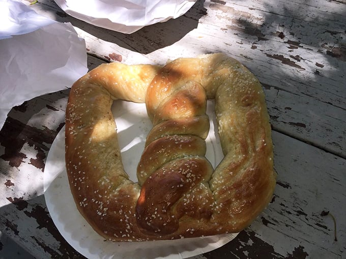 The pretzel that launched a thousand road trips. Hand-twisted, perfectly salted, and worth every mile of the journey.