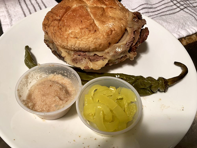 The roast pork with broccoli rabe sandwich&mdash;a holy trinity of tender meat, bitter greens, and crusty bread that makes angels sing.