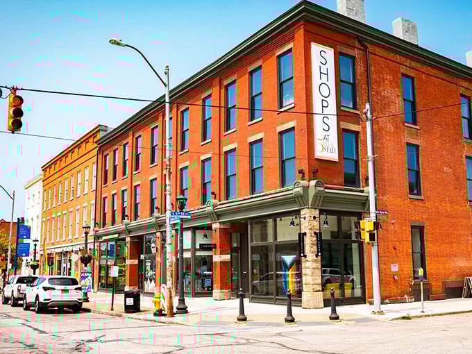 Erie's vibrant downtown shopping district features charming brick buildings housing local businesses where your dollar stretches further than your shopping list.
