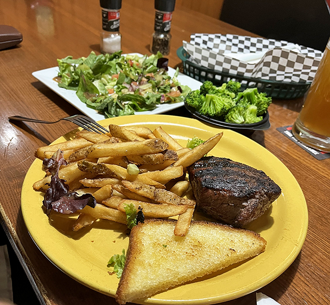 Steak perfection doesn't need fancy frills. This sirloin, paired with simple veggies, proves that sometimes the classics outperform all the culinary stunts.