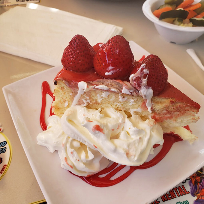 Strawberry cheesecake that doesn't need a filter&mdash;fresh berries and cream creating the kind of dessert moment you'll text friends about.