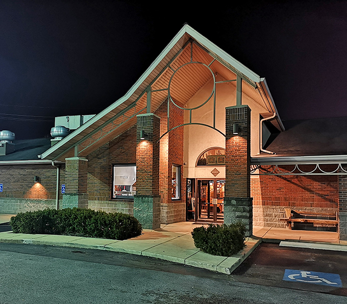 Bruno's architectural flair makes it the cool house on the block&mdash;that peaked roof practically shouts "important pizza happens here!"