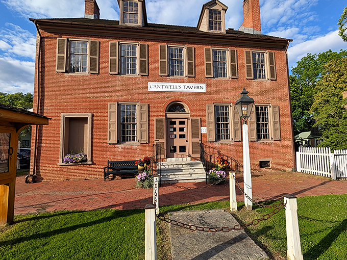 Cantwell's Tavern's historic brick facade has welcomed hungry visitors for centuries. If these walls could talk, they'd say "Try the steak!"