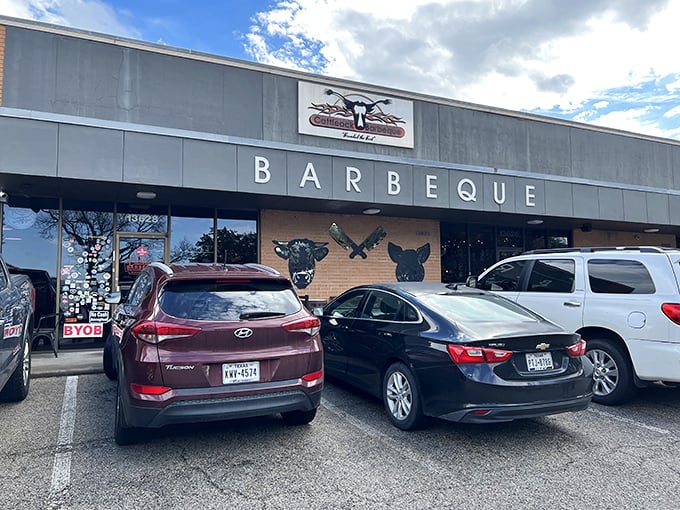 Cattleack's storefront might look modest, but that cow mural hints at the bovine brilliance awaiting inside.