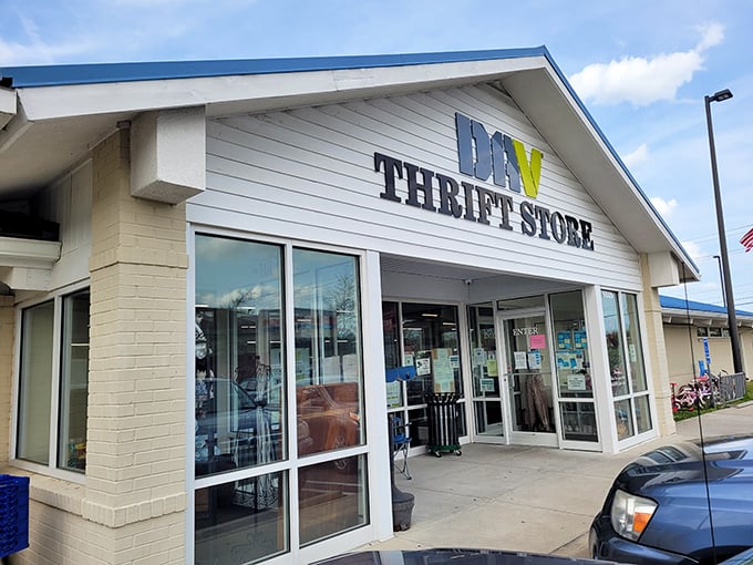 Simple white building, extraordinary mission - supporting veterans while scoring amazing deals feels pretty perfect.