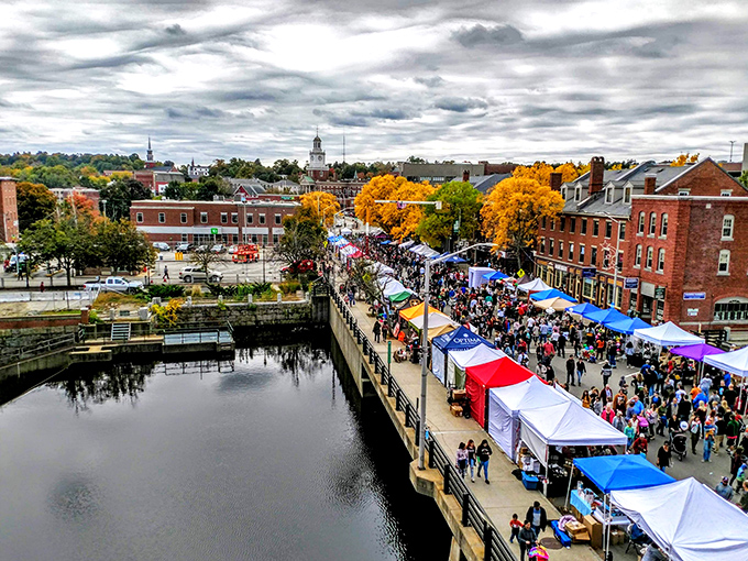 Dover's historic downtown features classic New England architecture with a modern twist. Those brick buildings have stories to tell!