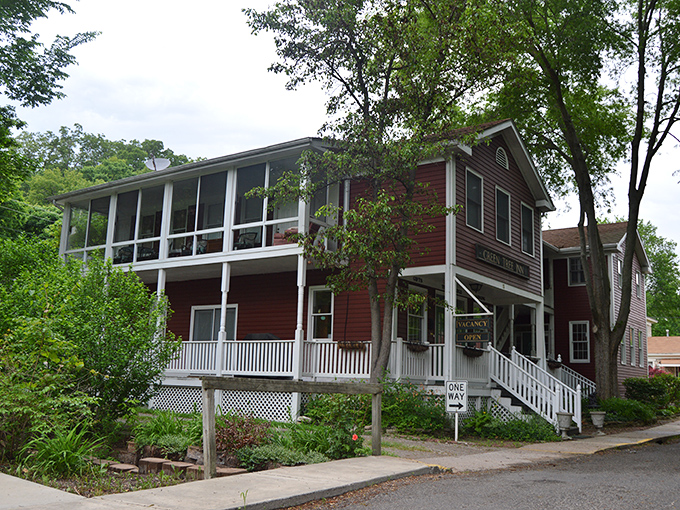 Elsah's stone cottages and narrow lanes create a storybook setting that feels more like a secret English village than a Midwestern town.