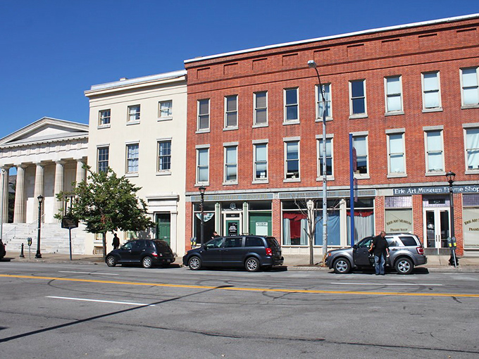 Erie's waterfront welcomes visitors with its charming harbor and boats gently bobbing in the breeze. Great Lakes splendor without the long drive to Michigan!