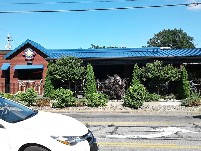 Ferris Steak House: That blue roof and classic sign have guided hungry travelers for generations. Like a lighthouse for steak lovers.