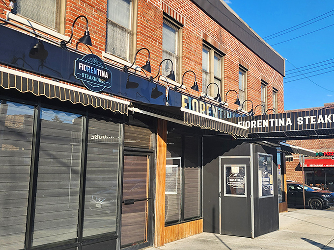 Fiorentina's brick facade has that classic New York character. Like finding Italy tucked into a Bronx street corner.
