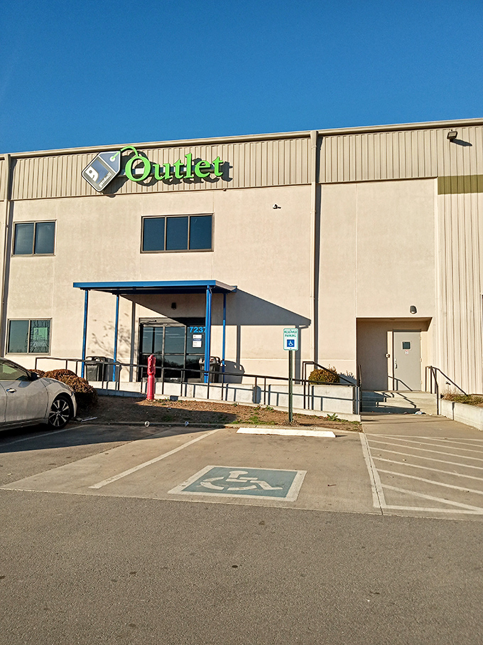 The final frontier of thrift shopping! Goodwill Outlet's industrial exterior hides a wonderland of by-the-pound bargains.
