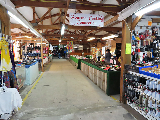 Hudson's Surfside Market: where beach vibes meet bargain hunting under open-air roofs just steps from the Atlantic.