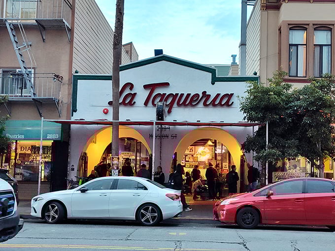 Mission District magic happens here, where burritos are crafted with the precision of fine art. 