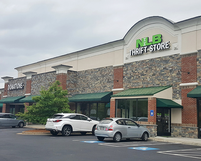 No Longer Bound's upscale exterior hints at the treasures within - thrifting with a touch of class.